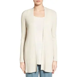 Eileen Fisher Ribbed Longline Cardigan