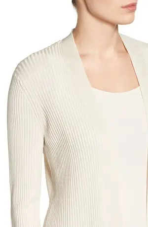 Eileen Fisher Ribbed Longline Cardigan