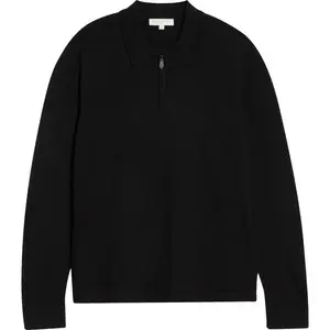 JACK VICTOR Jack Victor Merino Wool Quarter Zip Sweater