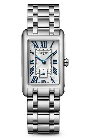 LONGINES Dolcevita Roman Numeral Bracelet Watch - Silver