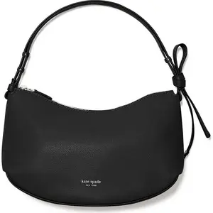 Kate Spade New York Loop Pebbled Leather Shoulder Bag - Black