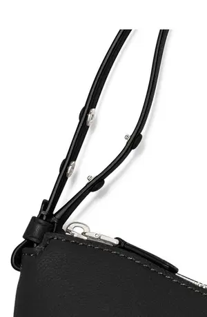 Kate Spade New York Loop Pebbled Leather Shoulder Bag - Black