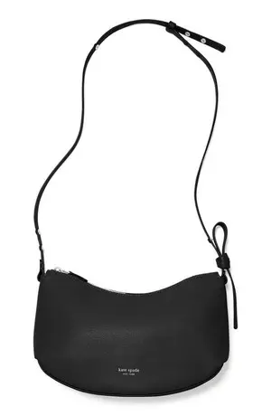 Kate Spade New York Loop Pebbled Leather Shoulder Bag - Black