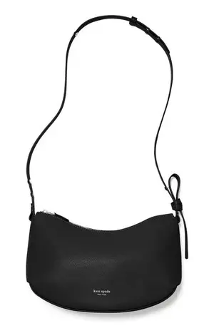 Kate Spade New York Loop Pebbled Leather Shoulder Bag - Black