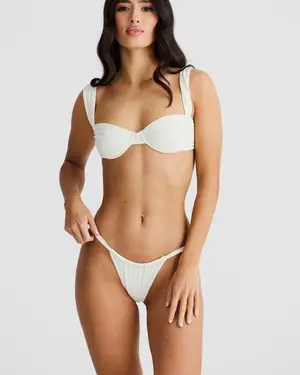 VACAY SWIMWEAR Rhodes Swim Bottom - Ivory
