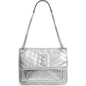 Saint Laurent Medium Niki Leather Shoulder Bag