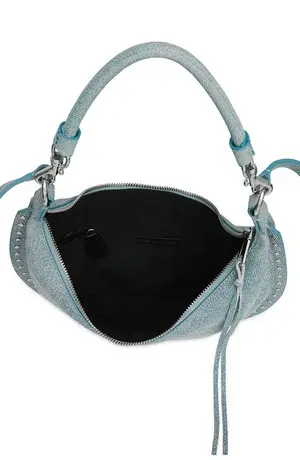 Rebecca Minkoff Small Darren Crescent Leather Crossbody Bag