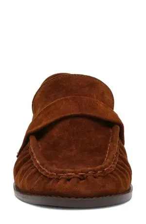 Steve Madden Ronie Leather Loafer - Umber Suede