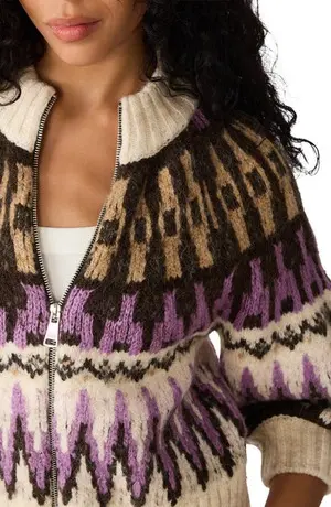 Steve Madden Adley Fair Isle Cardigan