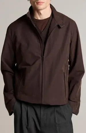 Vince Band Collar Windbreaker