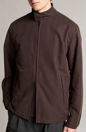 Vince Band Collar Windbreaker