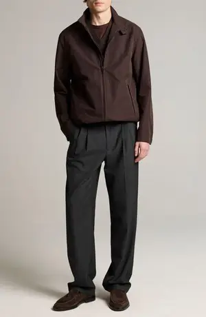 Vince Band Collar Windbreaker