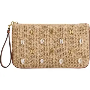 Rebecca Minkoff Ashlee Raffia Wristlet Pouch