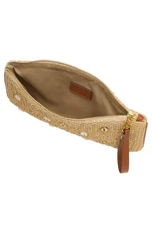 Rebecca Minkoff Ashlee Raffia Wristlet Pouch