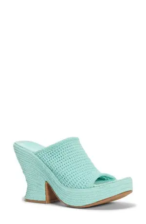 Bottega Veneta Crochet Platform Slide Sandal