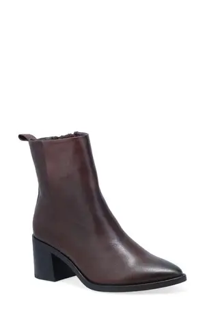Miz Mooz Jessica Block Heel Bootie - Brown