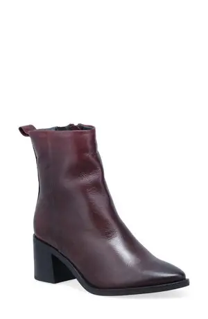 Miz Mooz Jessica Block Heel Bootie - Wine