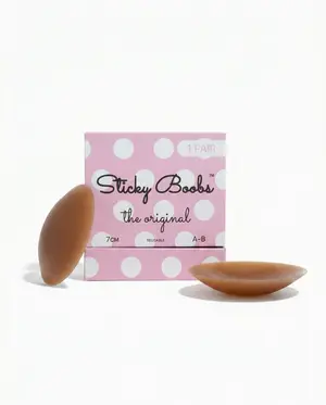 STICKY BOOBS Reusable Adhesive Nipple Covers - Dark