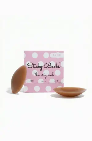 STICKY BOOBS Reusable Adhesive Nipple Covers - Dark