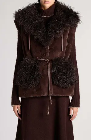 Moncler Immersif Faux Fur Trim Jacket