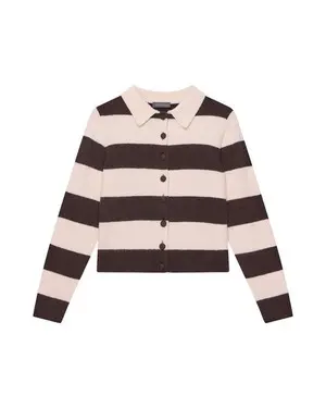 Mint Velvet Striped Knit Cardigan