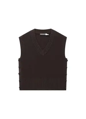 Mint Velvet V Neck Tabard Sleeveless Vest Sweater