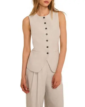 Mint Velvet Tailored Sleeveless Button-down Waistcoat