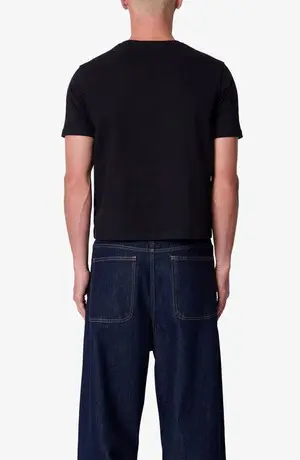 Mnml Short Sleeve Cotton Henley Baby Tee