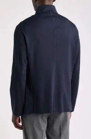 Emporio Armani Signature Capsule Knit Blazer - Navy