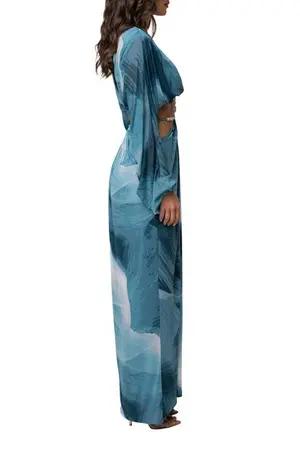 JLUXLABEL Hera Draped Maxi Skirt