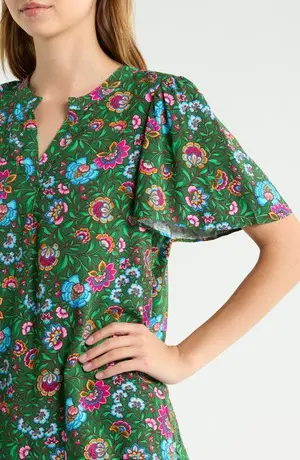 SUGARLIPS Mivie Floral Pleated Top