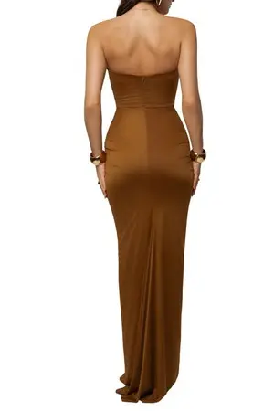 JLUXLABEL Isabella Strapless Maxi Gown