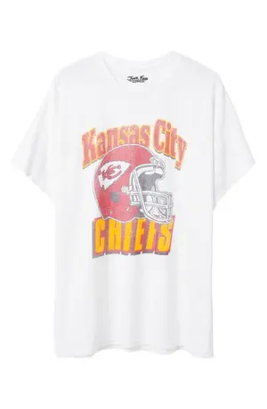 Junk Food Kansas City Chiefs Helmet Graphic T-shirt - White