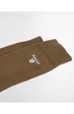 Barbour Cascade Crew Socks - Olive