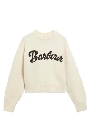 Barbour Ivybridge Wool Crewneck Sweater - Ecru