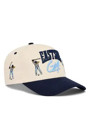 EASTSIDE GOLF Sequence Embroidered Snapback Hat - Jetstream/navy