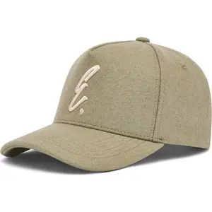 EASTSIDE GOLF Logo Embroidered Wool Melton Snapback Hat - Khaki