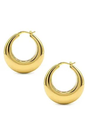 IMBER Chunky Openwork Hoop Earrings - Gold