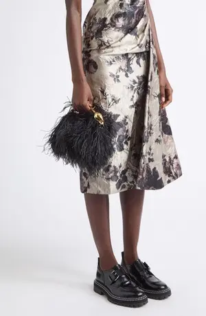 Erdem Mini Bloom Feather Bag