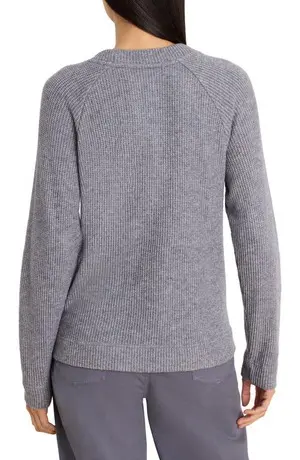 NIC+ZOE Side Button Waffle Sweater