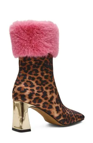 Betsey Johnson Vita Faux Fur Cuff Bootie