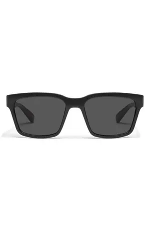 Quay All Good 59mm Polarized Square Sunglasses - Black/black Polarized