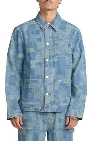 Rvca Boro Dayshift Patchwork Chore Coat