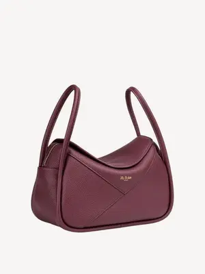 MI BOLSA LONDON Carnaby Genuine Pebble Leather Shoulder Bag