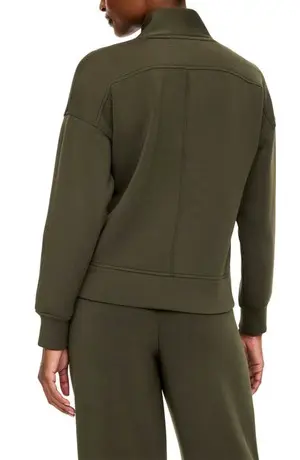 Spanx Air Essentials V-neck Long Sleeve Sweatshirt - Monstera