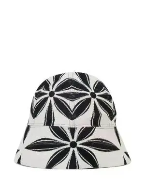 KUSIKOHC Printed Bucket Hat - White