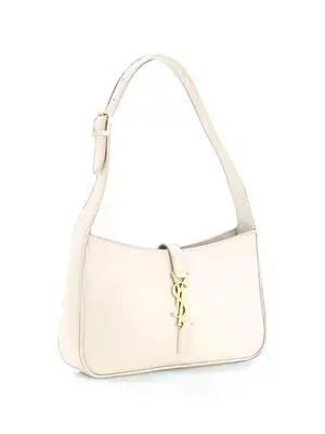 Saint Laurent Le 5 A 7 Leather Small Hobo Bag