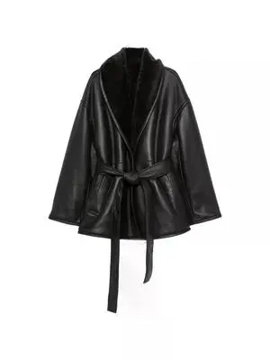 JOSEPH Manu Leather Coat