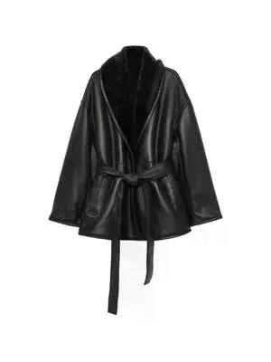 JOSEPH Manu Leather Coat
