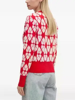 BENETTON Heart Pattern Sweater